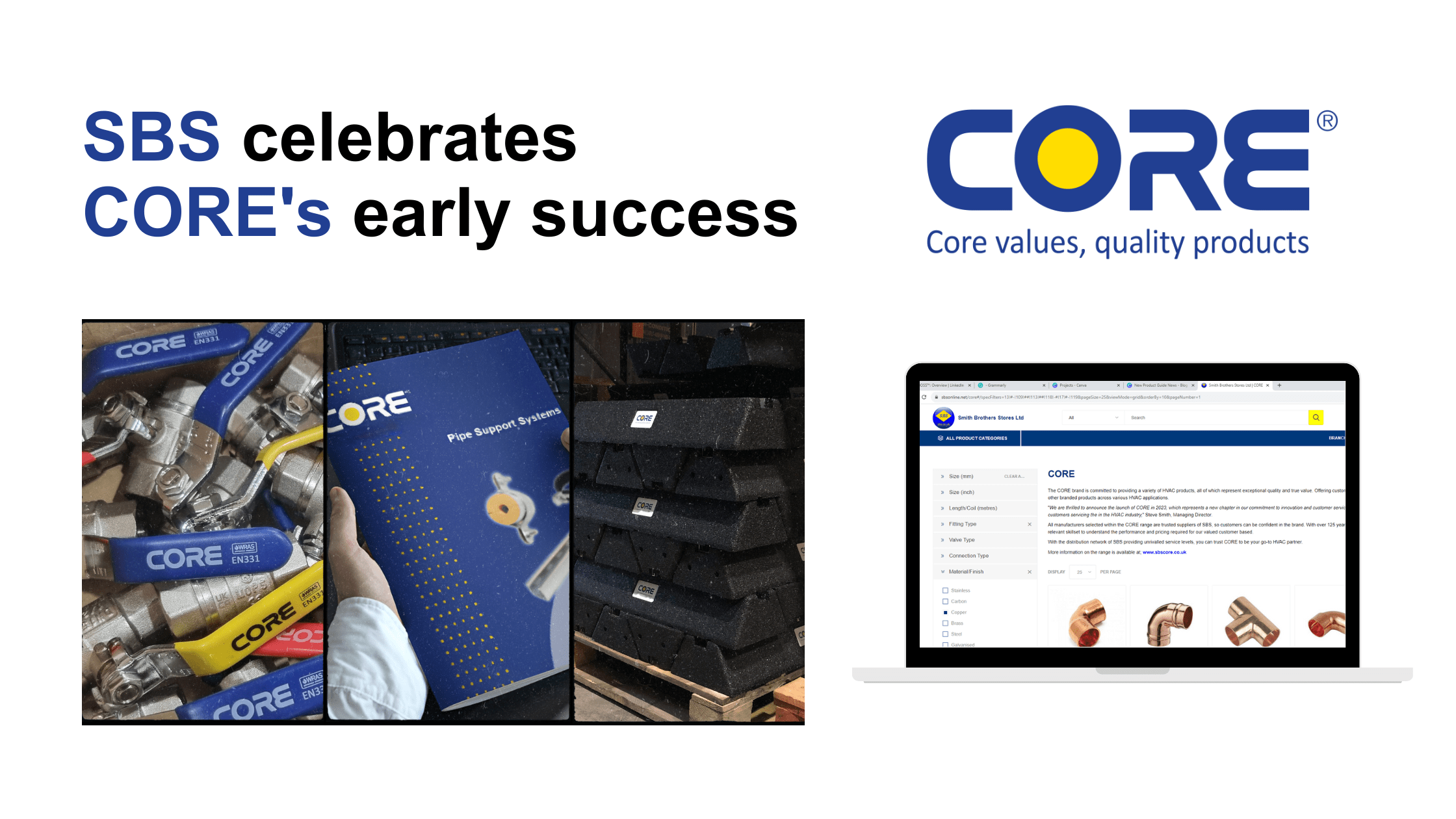 SBS celebrates CORE’s launch - Smith Brothers Stores Ltd